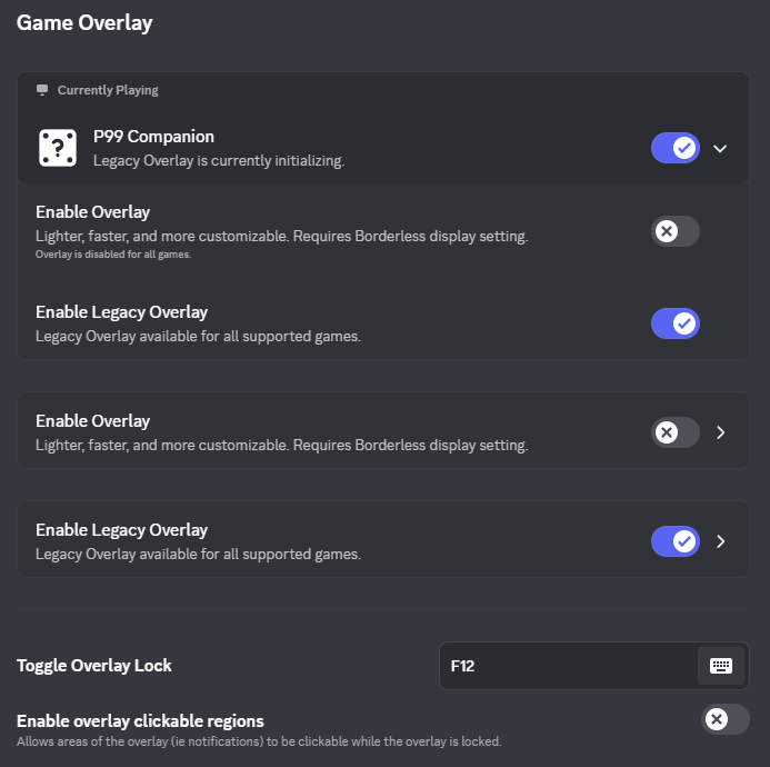 P99 Companion - Discord Overlay Instructions